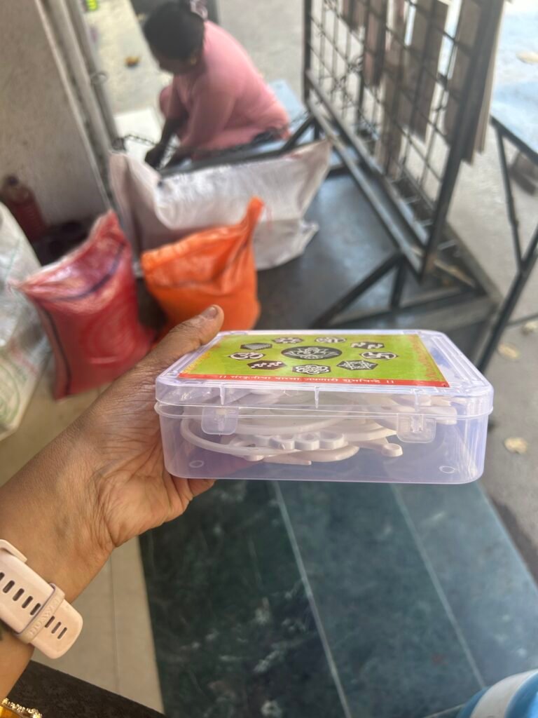 RRS05: Plastic Readymade Rangoli Shubh Sign Set : 36pcs - Ranglahari ...